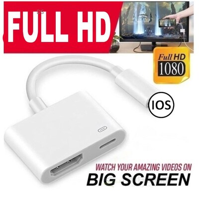 AV TV HDMI-compatible Adapter Cable  Adapter with Charging P