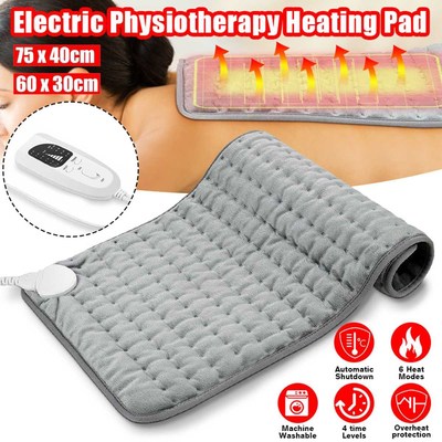6 Level 120W Electric Physiotherapy Heating Pad Blanket Fast