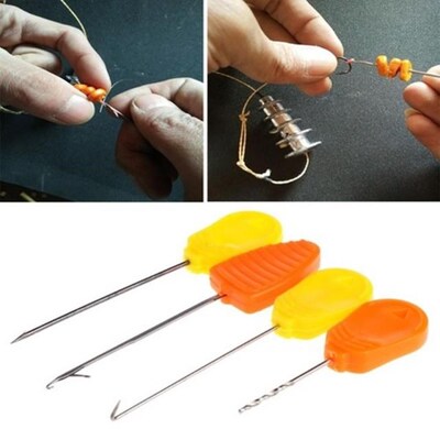 4Pcs Carp Fishing Splicing Needle Baiting Hook Drill Rig Mak