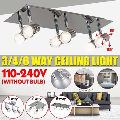 LED Cabinet Spot Lighting 3/4/6 Ways Rotatable Iron Led Ceil