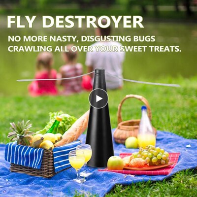 Fly Repellent Fan Table Food Protector Flies Bugs Away Outdo