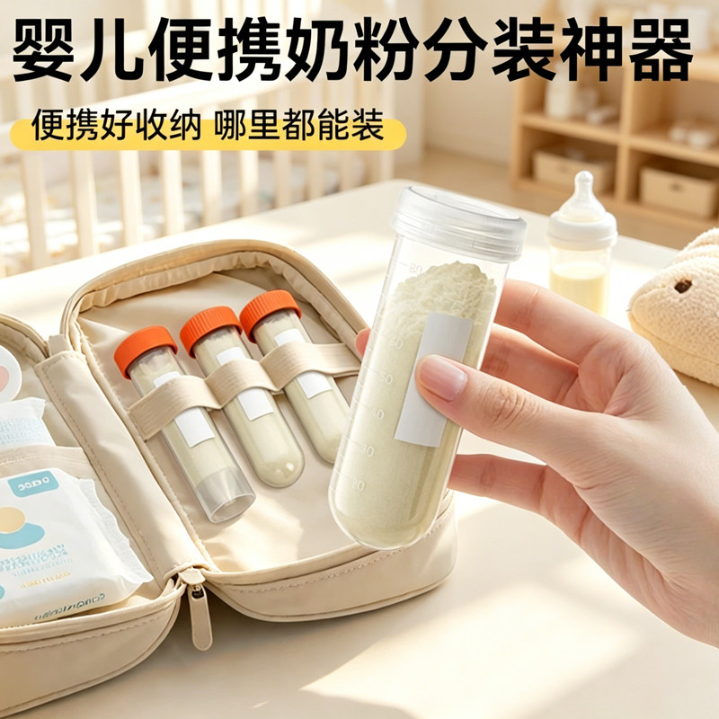 奶粉分装盒神器便携外出门带储存袋分装密封罐宝宝食品级一餐一格
