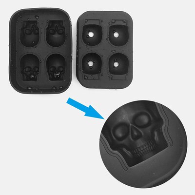 3D (Best Sellers) Skull Moldes De Moule Silicone Chocolate M