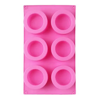 6 Holes Concrete Molds Practical Household Silicone Succulen