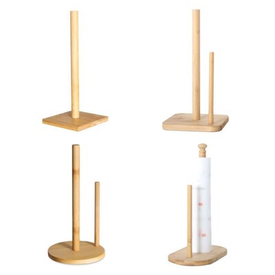 7XEA Bomboo Paper Towel Holder Bedroom Living Room counterto