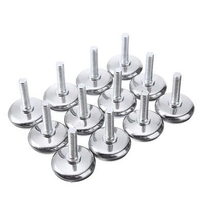 12pcs Metal Furniture Table Chair Sofa Adjustable Leveler Le