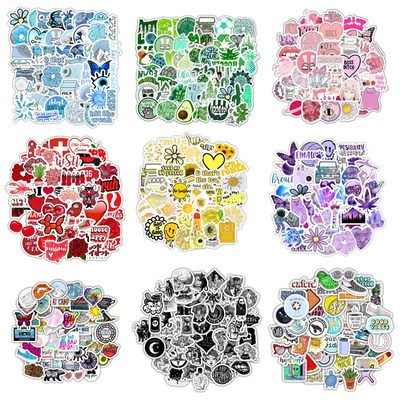 50pcs Vsco INS Style er Anime  Laptop Case Car Skateboard Mo