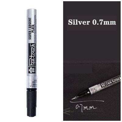 Permanent Metallic Marker Pens White Silver Gold Paint Pen