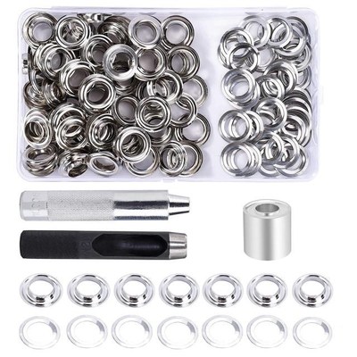 Grommet Tool Kit 12 Mm Grommet Hole Washer Eyelet Pincers Se