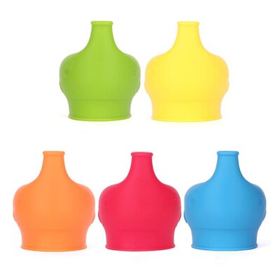 Soft Silicone Spill-proof Cup Cover Baby Kids Practice Drink