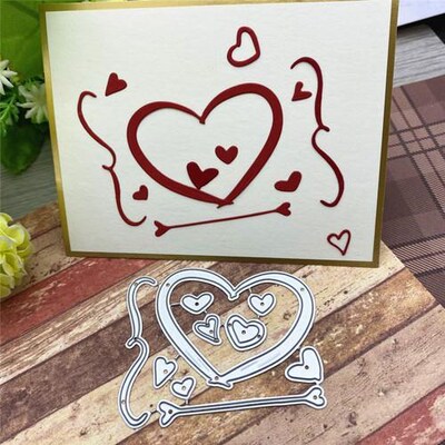 2020 New Layers of Love Metal Cutting Dies Heart Flower Dies
