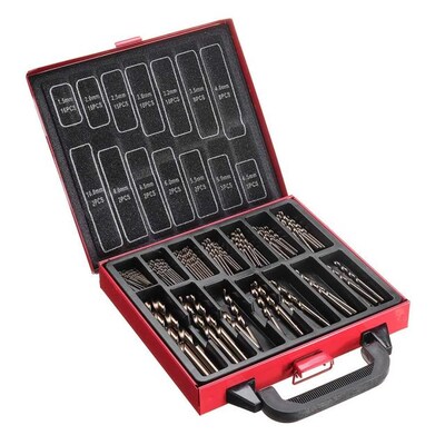 99Pcs M35 Cobalt Drill Bit Set 1.5-10mm HSS-Co Jobber Length