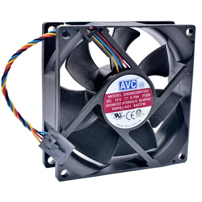 DS08025R12 89R8J-A01 8cm 80x80x25mm 80mm fan 8025 12V 0.70A