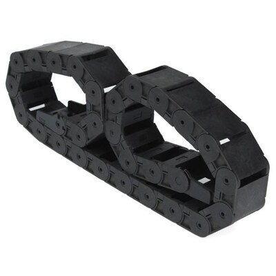 1pc Black Long Plastic Nylon Cable Drag Chain Towline 1M 100