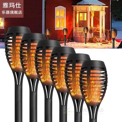 12 LED Solar Flame Lamps Outdoor Solar Garden Light Flickeri