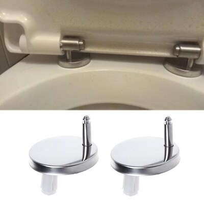 2Pcs / Set Top Fix WC Toilet Seat Hinges Fittings Quick Rele