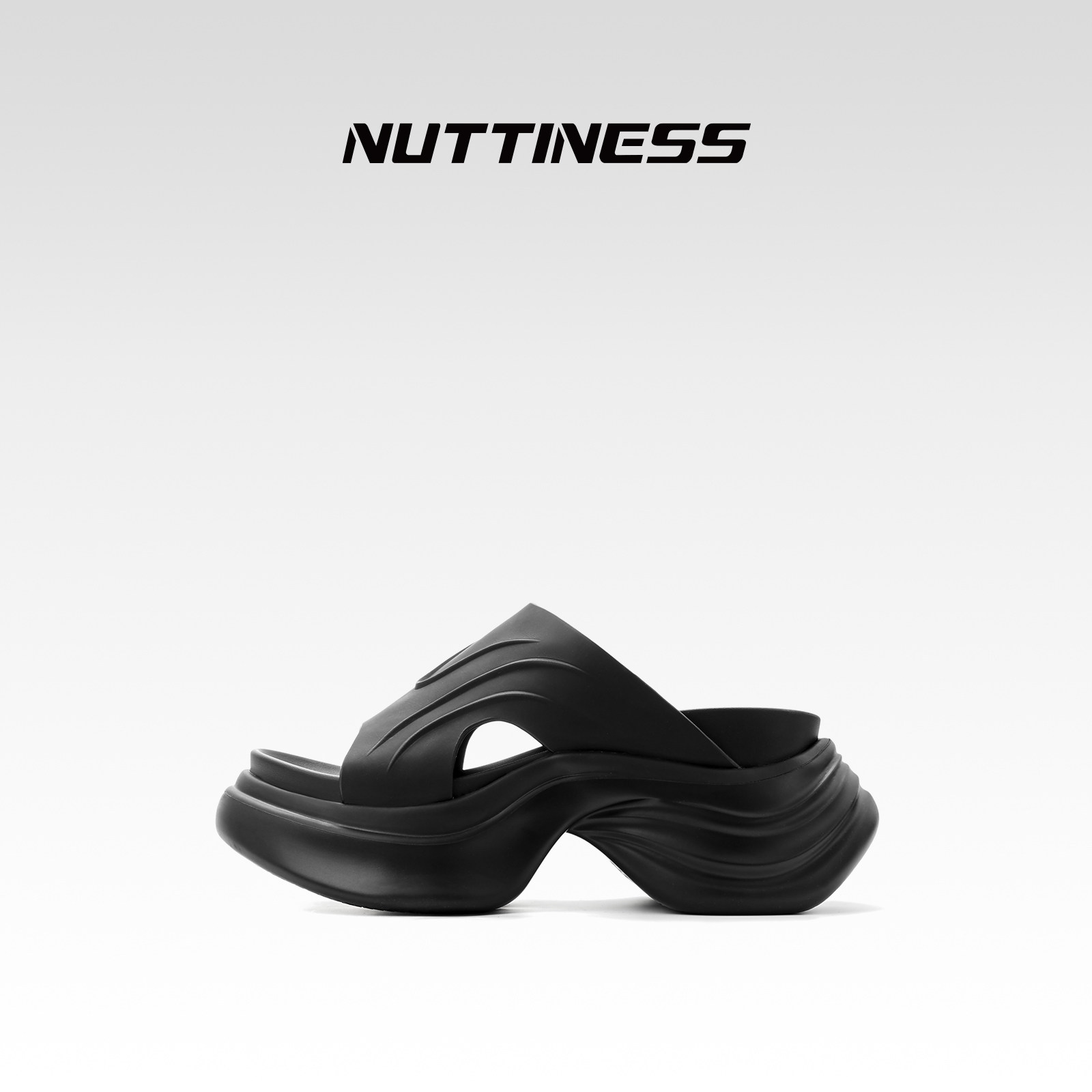 NUTTINESS狂野分子2026夏欧货真皮厚底增高时尚百搭外穿一字拖鞋