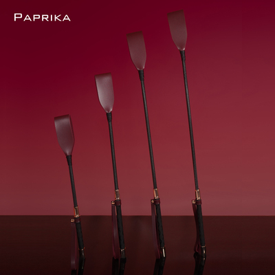 酒红色高端马鞭长鞭小圈实践sp工具多尺寸双层皮拍