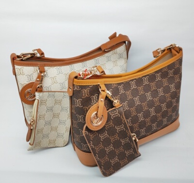 意尔康女包2026新款时尚印花马鞍包手提包托特包单肩斜挎61Y29002