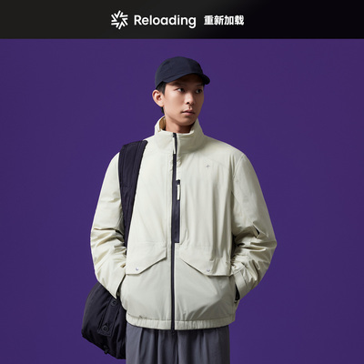 保暖90冰原白鸭绒羽绒服