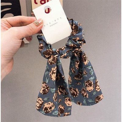 极速Vintage floral loarge intestine Hairband South Korea Don