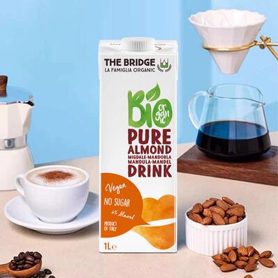 意大利进口Th无e rdge纯素无奶无麸质添加糖有SVC机杏仁B荞麦奶i1