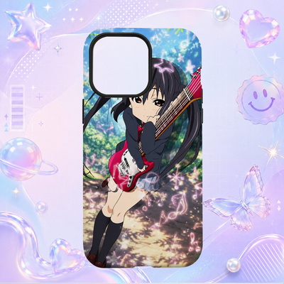 轻音少女中野梓Azusa Nakano吉他演奏户外插画适用于苹果三星华为小米手机壳防摔保护套镜头全包