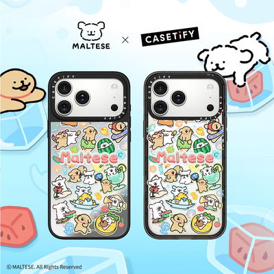CASETiFY Maltese线条小狗 清新夏日系列 夏日氛围贴纸 适用于苹果iPhone17ProMax/17Pro/16ProMax手机壳