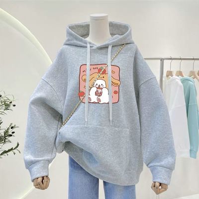 小红书推荐粉色连帽卫衣