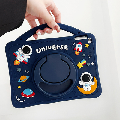 手提宇航员360旋转适用一加平板Pro保护套带笔槽oppoPad3Pro平板壳oppoPadair2硅胶卡通oppoPadse软全包防摔