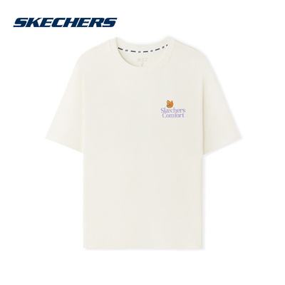 SKECHERS|（新款）2025夏女短袖衫 L225W183-0074