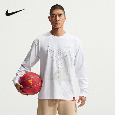 耐克NIKE男子宽松长袖篮球T恤休闲运动舒适长袖针织衫 IQ2373-100