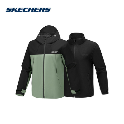 SKECHERS|（新款）2025冬男梭织外套 P425M136-035Z