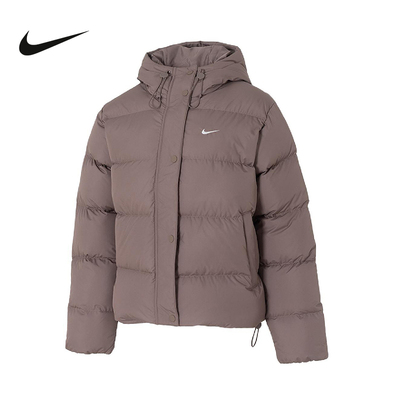 Nike耐克女子冬羽绒服HERMA-FIT宽松拒水保暖连帽夹克IH0728-214