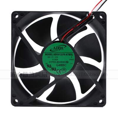 台湾ADDA AD0912UX-A7BGL 9225 0.5A 大风量 CPU 4线机箱散热风扇