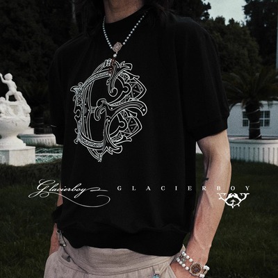 GLB|立体烫珠古典LOGO短袖