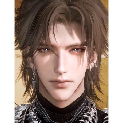 眉钉男 Silent Xanadu 燕云十六声捏脸男 端游手游通用