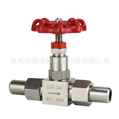 碳钢不锈钢J23W-160/64P活接焊接式针型阀J21高压螺纹式针型阀