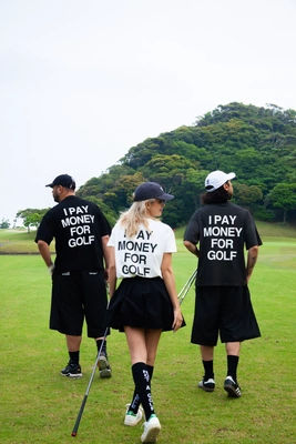 45M27 日单潮牌Cph/Golf高尔夫男女PAY  MONEY FOR GOLF 圆领短袖