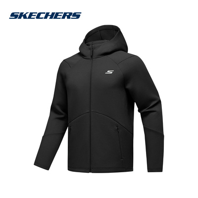 斯凯奇冬季新款时尚舒适夹克男子梭织外套 P425M063/0018