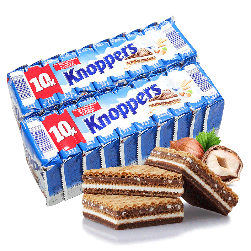 德国进口knoppers威化饼干