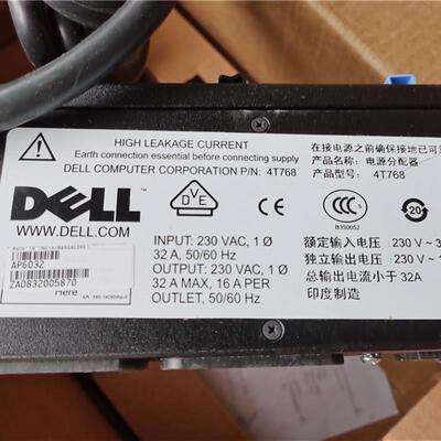 DELL  AP6032  PUD电源分配器 插座 电源连接器 4T768