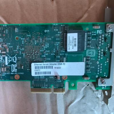 intel i350-t2 双口千兆网卡 I350-T2 NH1350AM4芯片 实物