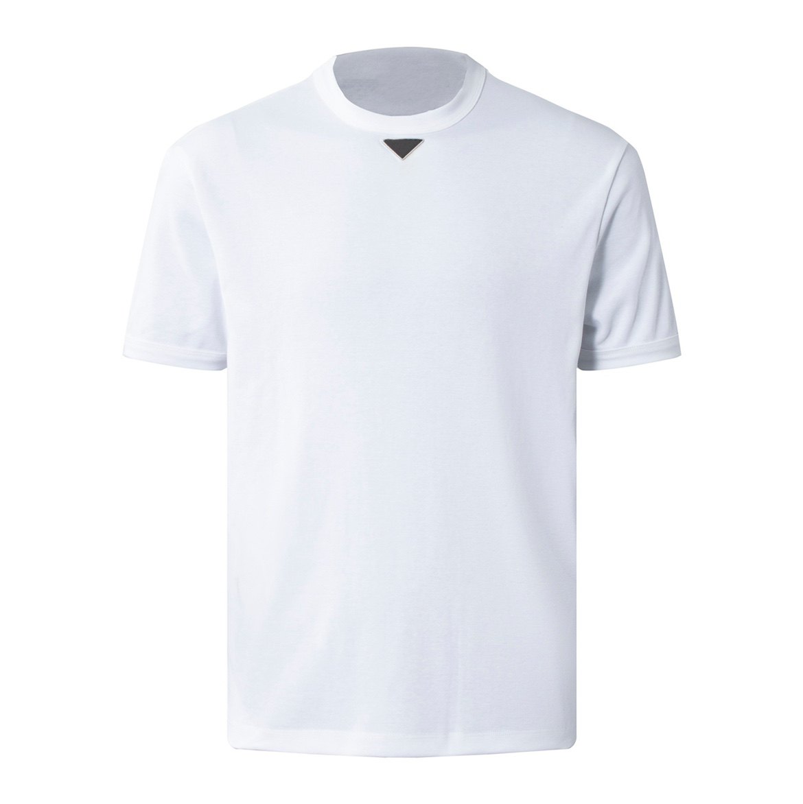 MADE BY RW original neckline triangle slim fit short-sleeved T-shirt ...