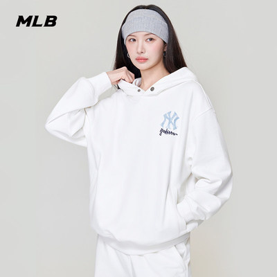 MLB官方男女同款情侣背标连帽卫衣26春季新款HDB04