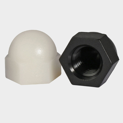 DIN1587尼龙塑胶塑料盖型六角盖母螺丝帽遮丑圆头螺帽盖帽M3-M12