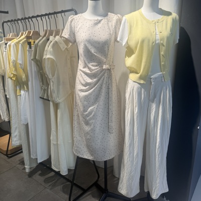 indiciatheL2B6LQ170专柜正品标记女装气质波点连衣裙吊牌价769