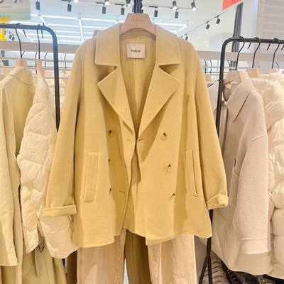 indicia5D311DY598F专柜正品标记女装双面呢大衣外套吊牌价1889