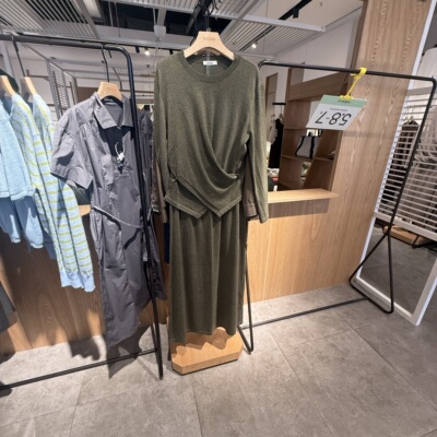 indiciaF2C5TZ420C专柜正品标记女2026秋新款收腰连衣裙吊牌1589