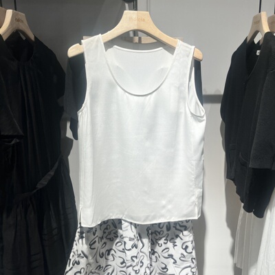 Indicia6B406BX389N专柜正品标记女装桑蚕丝吊带背心吊牌价689